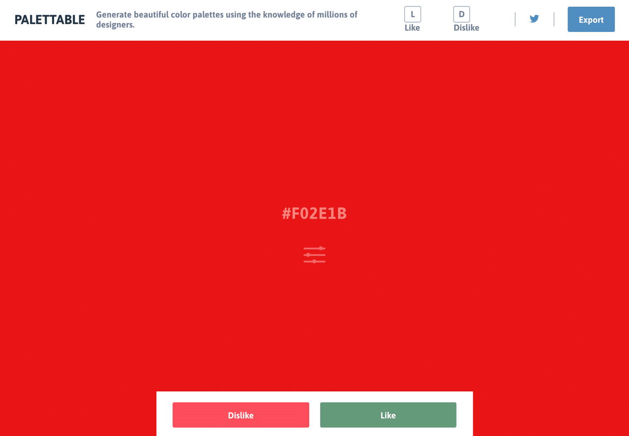 Palettable 線上產生漂亮配色，以互動方式找出最合適色彩組合