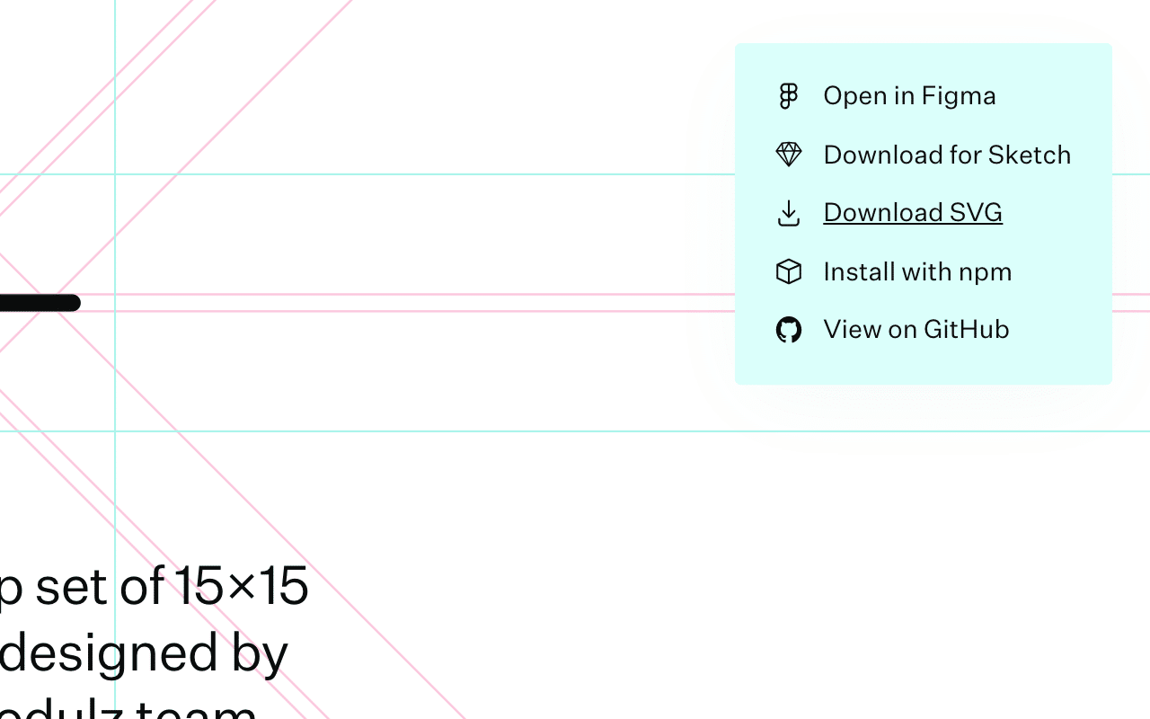 Radix Icons 小型 SVG 免費圖示集，Figma、Sketch 格式下載