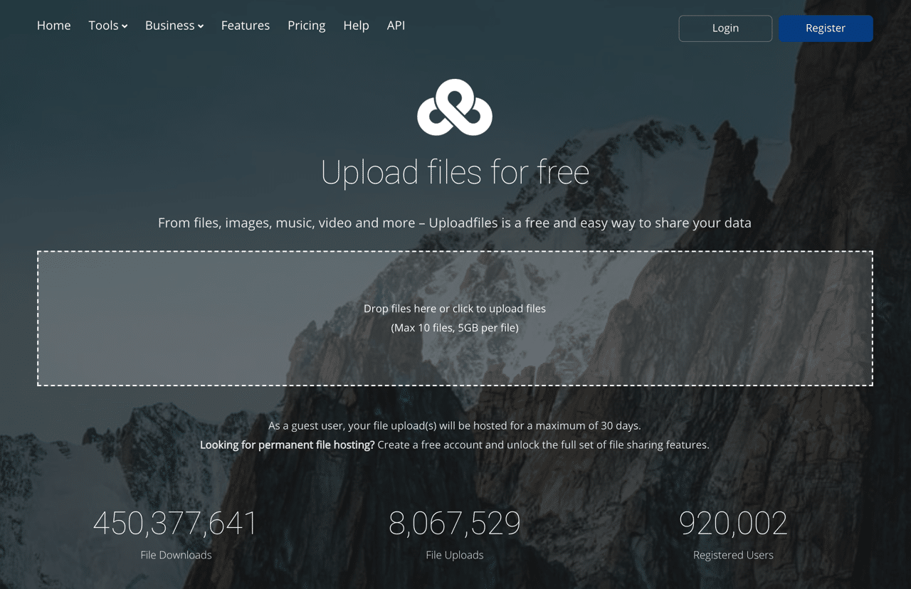 Ufile.io 免費上傳空間，單檔最大 5 GB 支援各種檔案類型