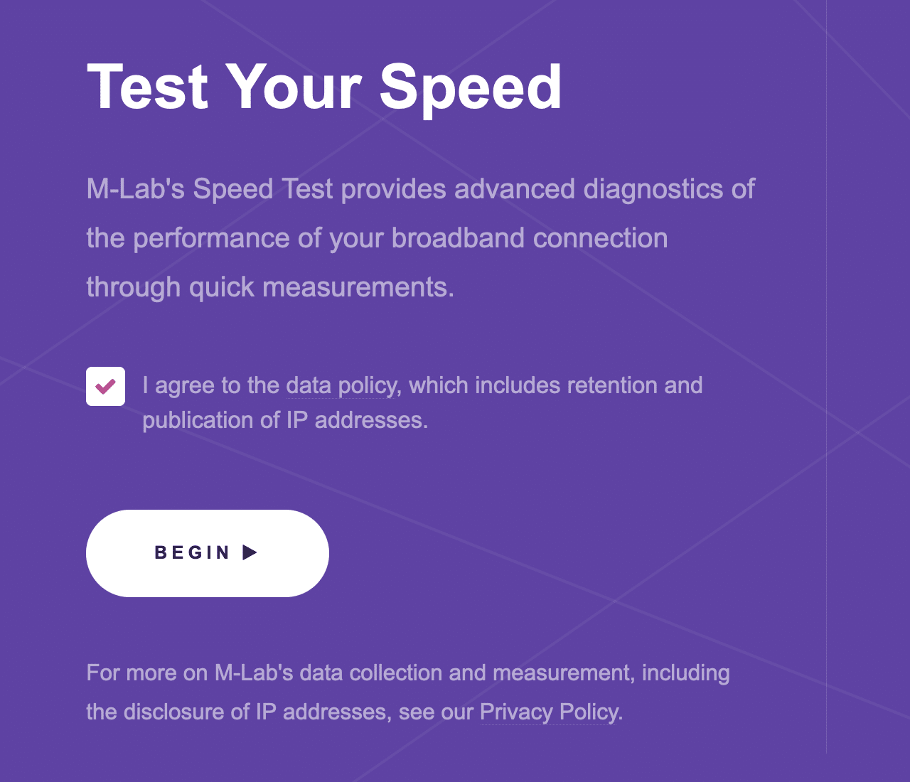 M-Lab Speed Test 網路測速服務，可測試上下載速度和延遲情形